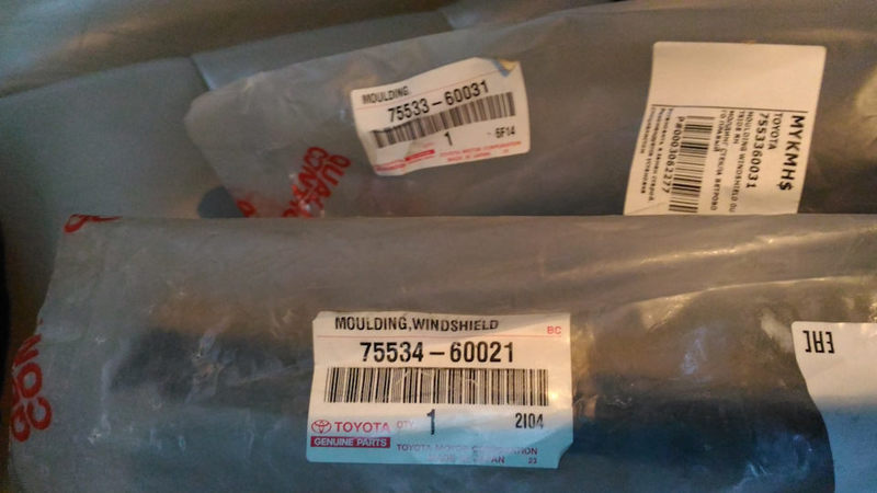 Toyota 75534-60021 Молдинг стекла ветрового левый - Кузов, рама ...
