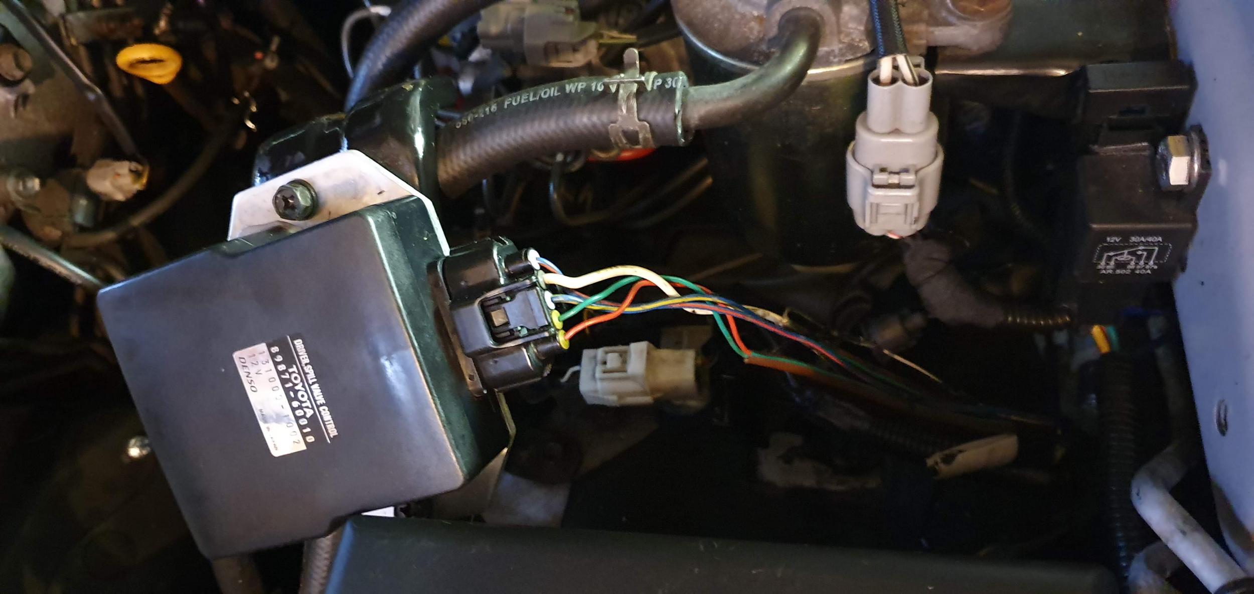 что это Driver spill valve control, подключен - отключен, машина больше ...